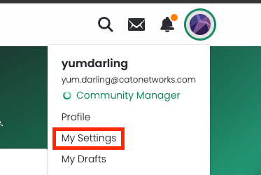 Notifications on Cato Connect | Cato Connect