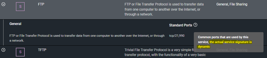 Is there any way to know the actual service signature? | Cato Connect